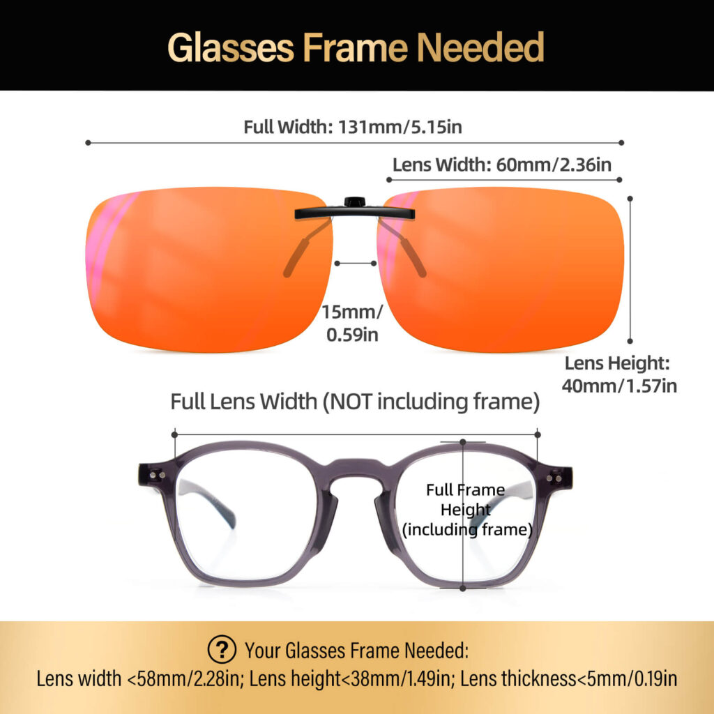 Blue Light Blocking Clip On Glasses | Goiteia