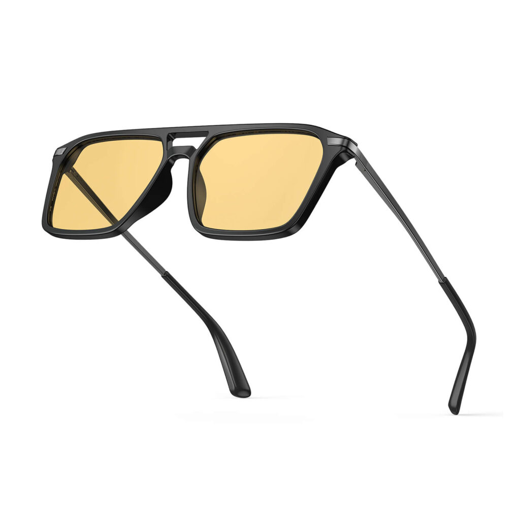Goiteia Square Amber Blue Light Glasses – for Screen Time